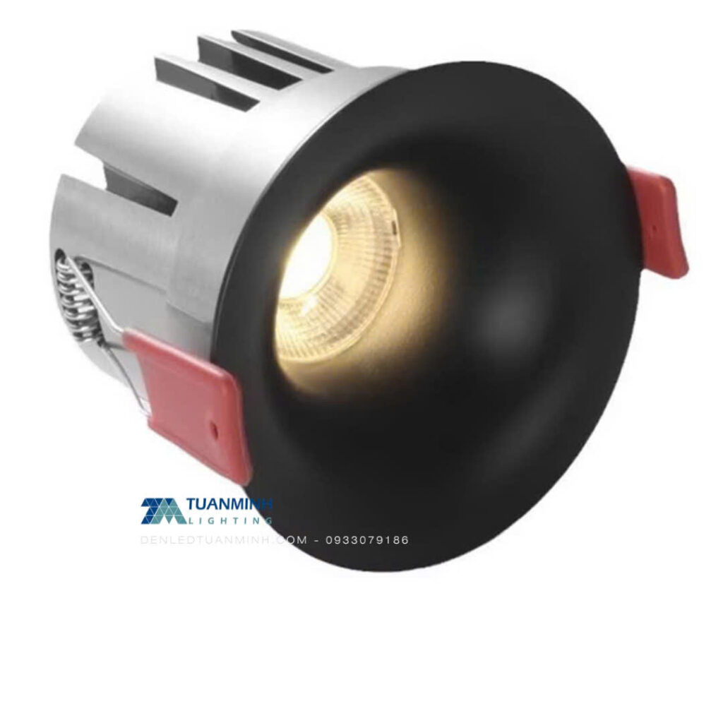 Đèn Spotlight âm trần tràn viền 10w lỗ khoét 75mm – Đèn led tuấn minh